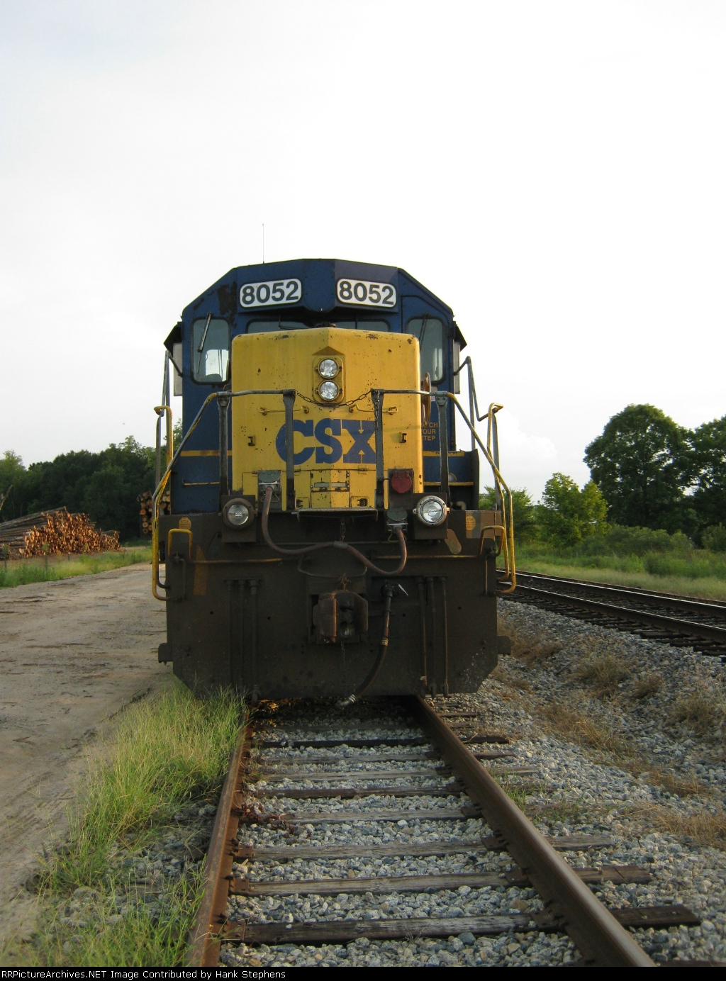 Various shots of CSX local A720 tied down at West Point, GA siding over a hot weekend in mid ...